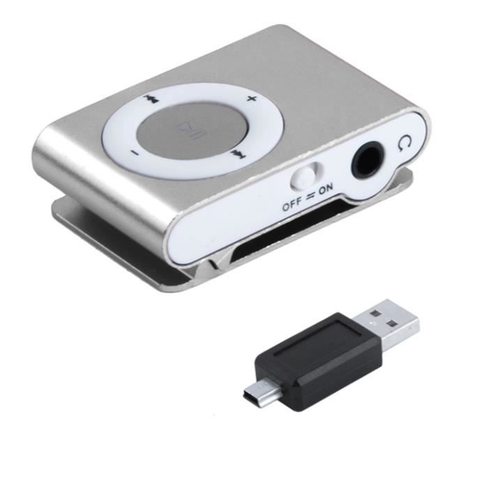 MP3 Mini Clip Metal USB MP3 Music Media Player With Micro TF/SD card ...