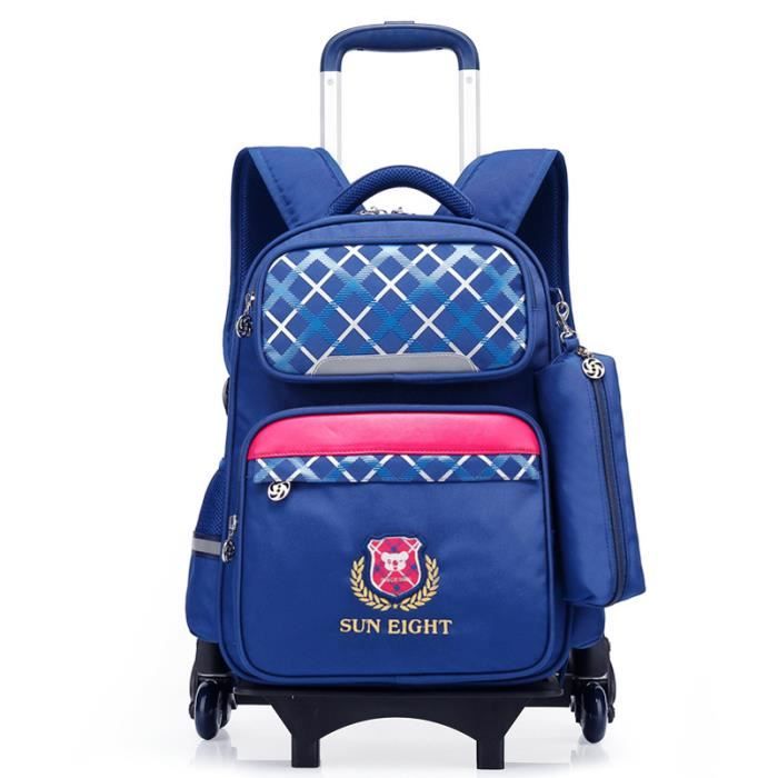 Enfants Trolley Bag Mode Amovible Sac à roulettes pour enfants de ...