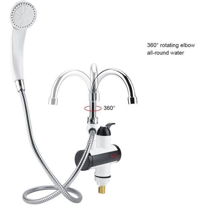 Betian-Robinet Chauffe-eau électrique instantané avec affichage de la ...