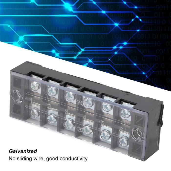 Minifinker bornier de rail 50 pièces bornier coque ABS 25A bonne ...