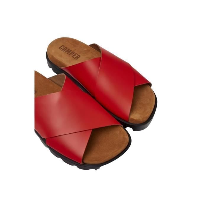 Sandales Femme - Camper Brutus - Cuir - Rouge - Taille 40 Rouge ...