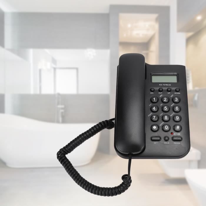 Qiilu Téléphone filaire bureau maison ( ) - Support FSK et DTMF - Bonne ...