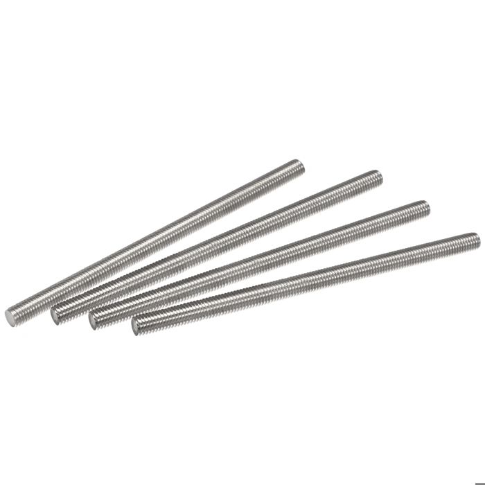 SOURCING MAP 4Pcs M8 x 150mm Tige Entièrement Filetée Acier Inox 304 ...