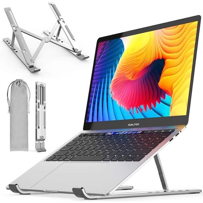 QALTGC Laptop Stand Ergonomic Adjustable Portable Computer Stand ...