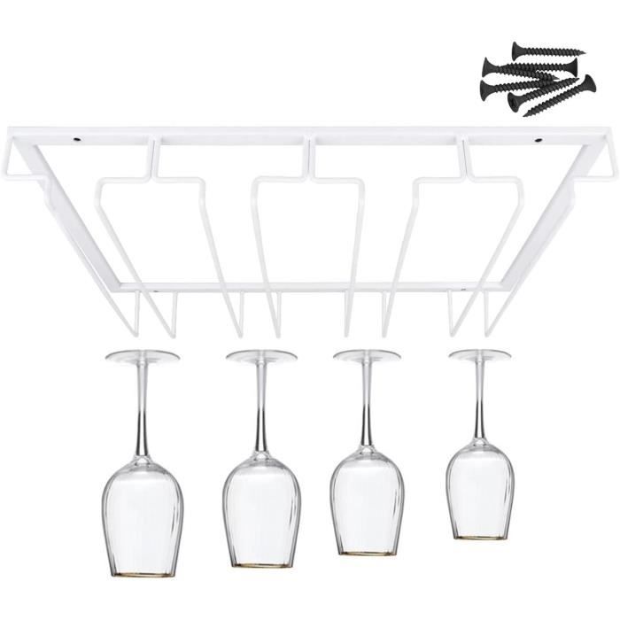 Support À Verre À Vin Suspendu Noir, Blanc, Simple Et Élégant Porte ...