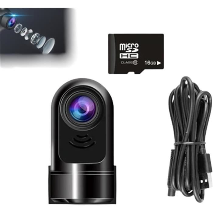 Mini Caméra De Tableau De Bord Adas Rotative À 360 ° Hd 1080P, Mini ...
