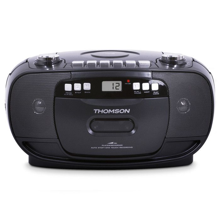 Lecteur Radio/K7/CD portable THOMSON RK200CD, Tuner analogique FM ...