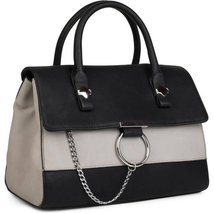 Sac à Bandoulière Cartable, Modèle Double Teinte Avec Anneau En Métal ...