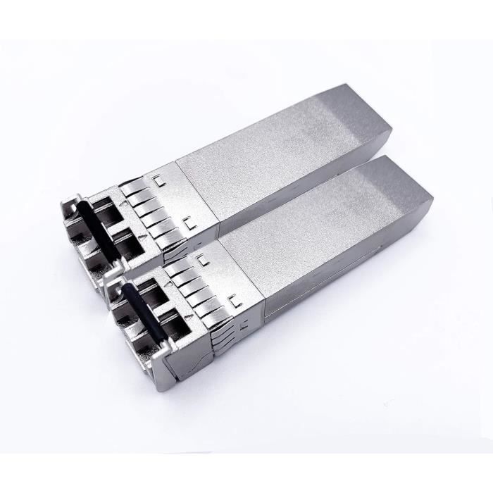 Lot De 2, 10Gb Sfp+ Module De Transceiver À Fibre Optique, Connecteur ...
