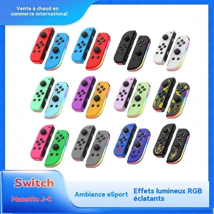Manette de jeu sans fil JoyCon Controller L / R pour Nintendo Switch ...