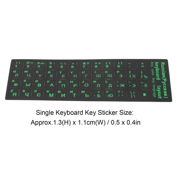 TMISHION autocollant de clavier cyrillique Autocollant De Clavier Russe ...