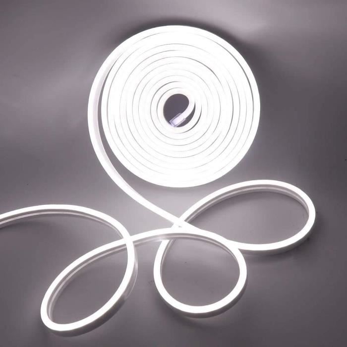Dimmable Lumière Au Néon Led, 12V 2835 120Leds - M Imperméable À L'Eau Flexible Led Light Strip ...