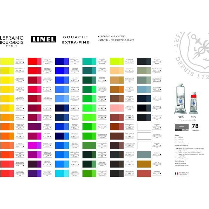 Linel Gouache Extra-Fine Tube 14 Ml Vert Acacia Série 1[u97 ...