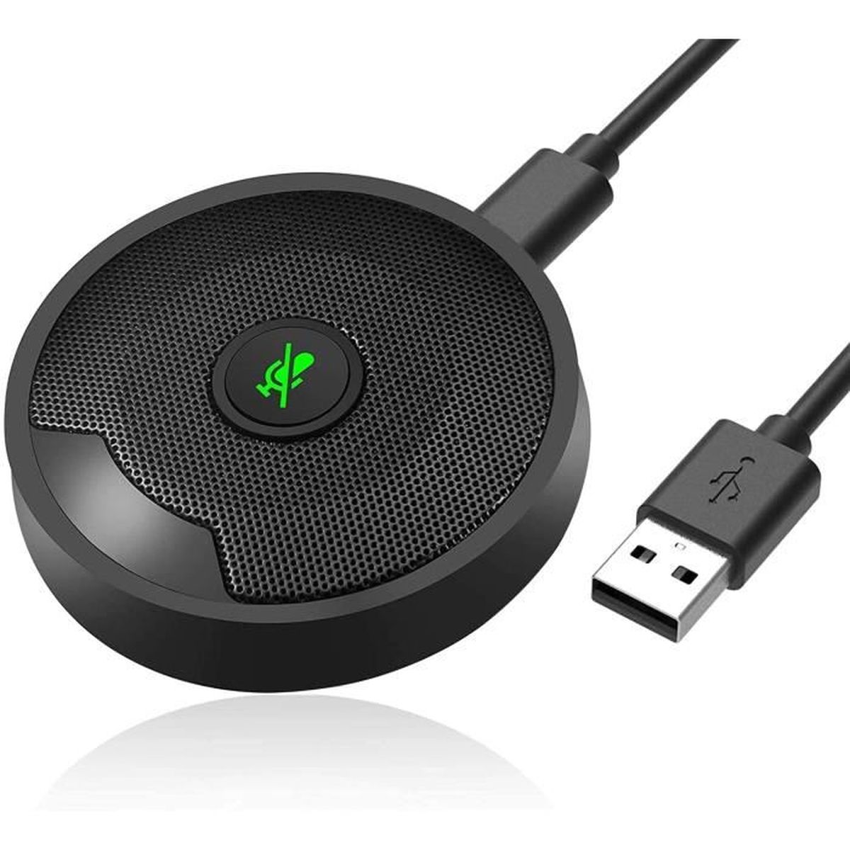 Microphone Conférence USB Micro Stéréo Portable pour Ordinateur PC ...