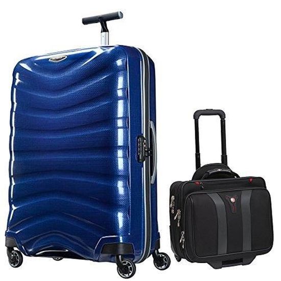 Samsonite 30-Inch Black Label Firelite Spinner - Deep Blue Avec Wenger