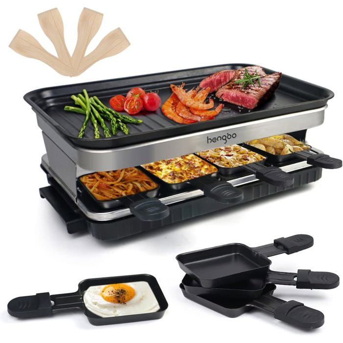 Raclette Appareil Raclette Grill 4 6 8 Personnes Machine Fondue ...
