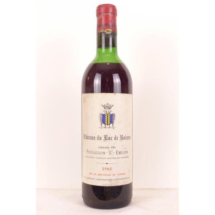 Puisseguin saint-émilion château du roc de boissac rouge 1964 ...