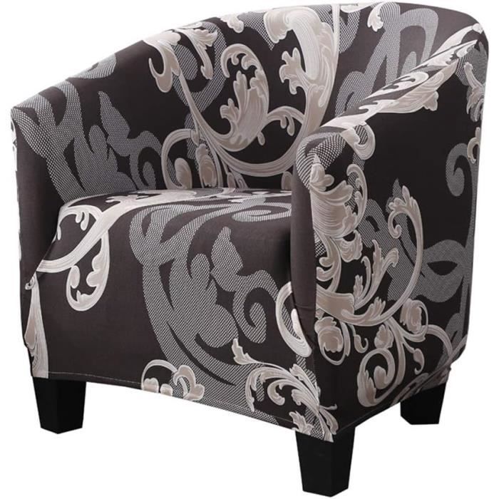 Housse De Fauteuil Extensible Housse De Chaise Imprimé Amovible Lavable ...