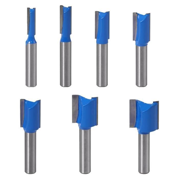 7 Pièces Fra s pour Défonceuse, Fra oite à Queue de 8 mm, Alliage, pour Couper le Bois,.[Z475 ...