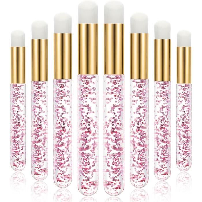 20 Pièces Brosses Shampooing Cils Cristal Pailleté Avec Conteneur ...