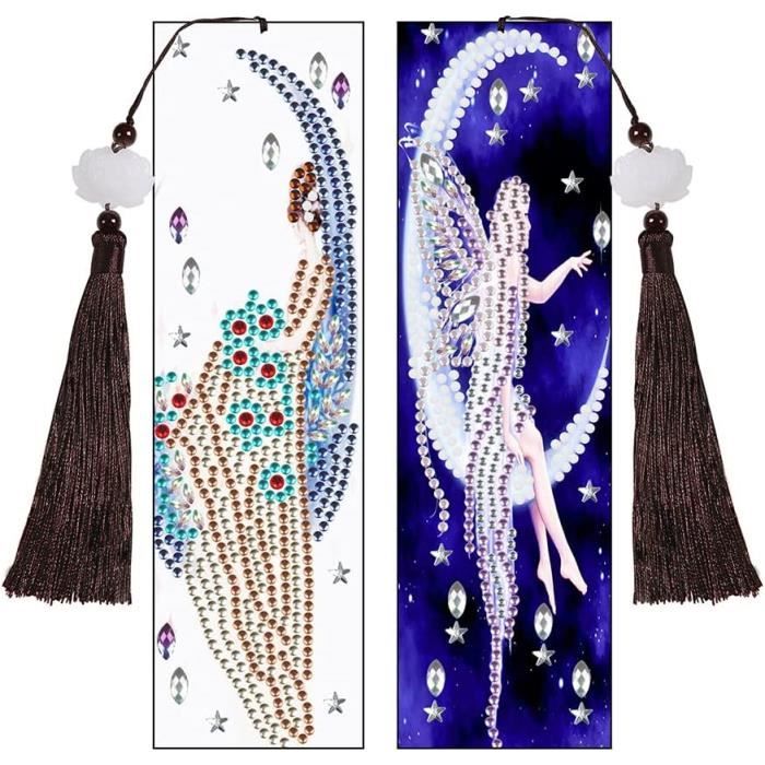 Domybest 2 Pièces Marque-page de Peinture au Diamant Bricolage Diamant Painting Marque Pages en ...