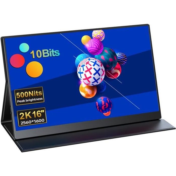 Ecran portable 2560*1600 120HZ 16" Full HD HDMI USB-C - Cdiscount ...