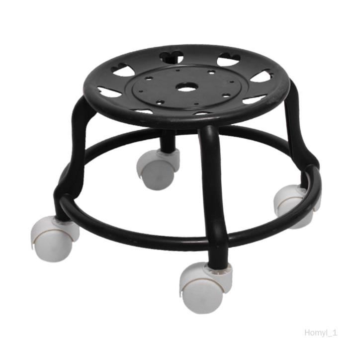 Tabouret - COLAXI - Rotatif 360° - Noir - Design Contemporain - Charge ...