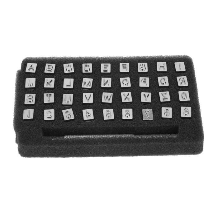 Fdit jeu de poinçon tampon Jeu d'estampes en cuir, poinçon lettre ...