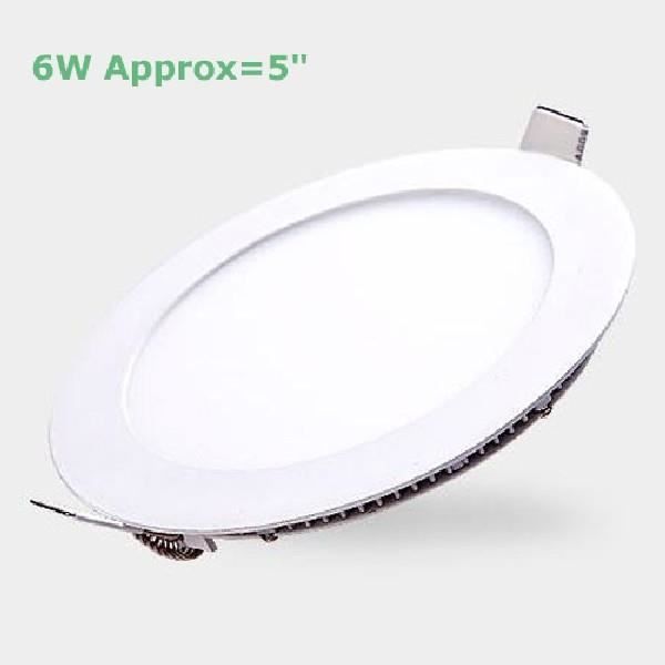 6W rond plafond à LED Light Panel encastré lampe brillante à économie d ...