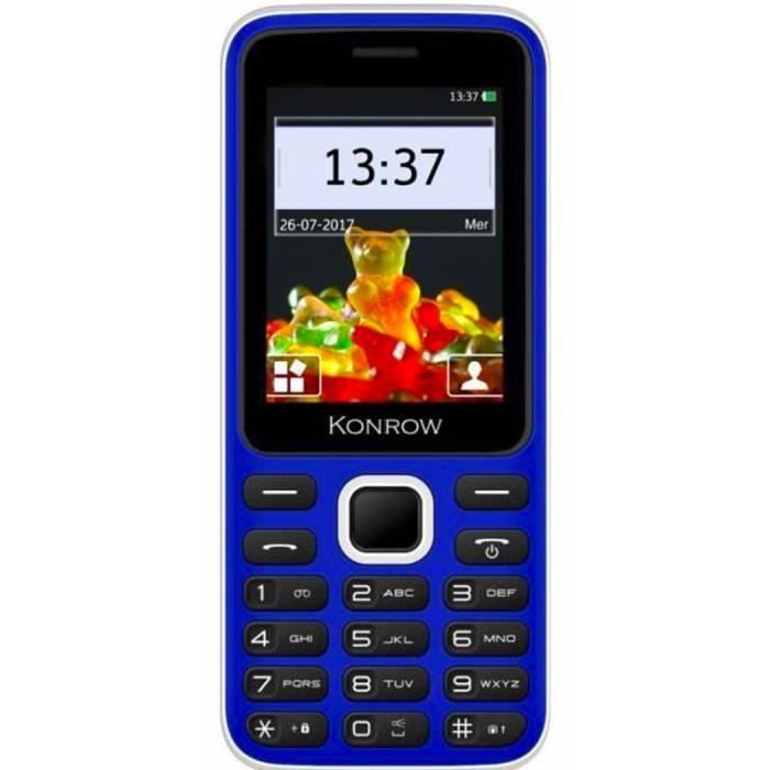 Mobile Phone Konrow Sweet Débloqué 2G (Ecran : 2,4 - 32 Mo - Double SIM ...