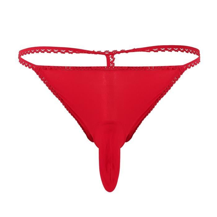 DPois String Eléphant Homme Sexy Sous-Vêtements Thong Elastique Slip ...