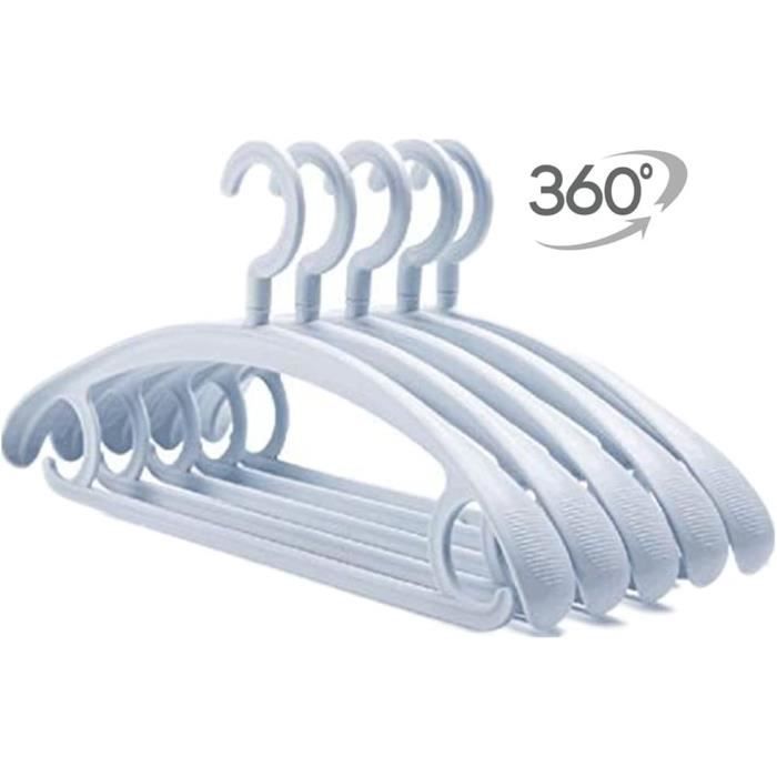 Trrcylp Lot de 10 cintres robustes en plastique - Capacité de 11,3 kg ...