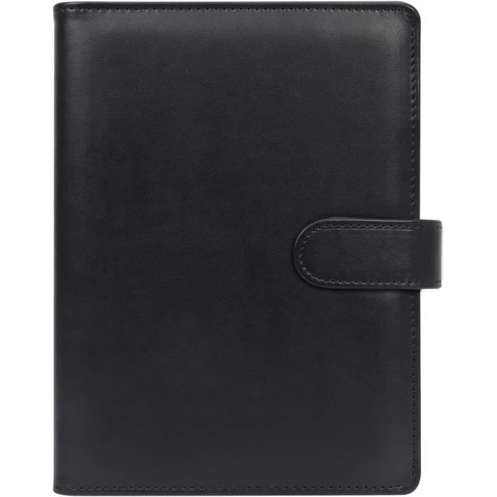 Toplive Portfolio A5 PU Cuir, Mallette Multifonctionnelle 6 Reliures à ...