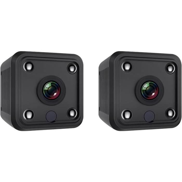2X 4K 1080P HD Mini Caméra de Surveillance Intérieure WiFi Caméra ...