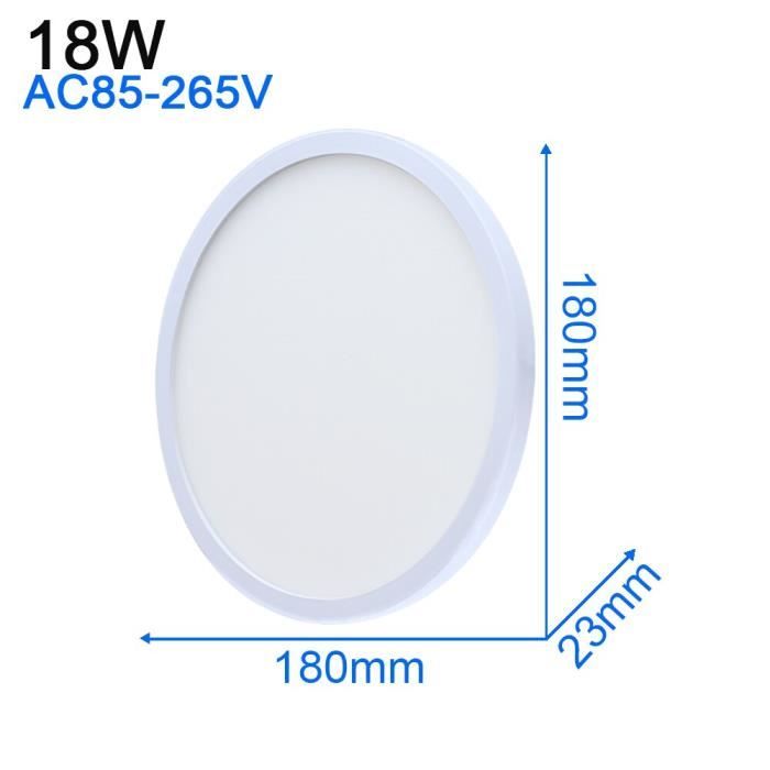 PLAFONNIER,Model A 18W-Warm white--LED plafonnier panneau lampe 6W 9W ...