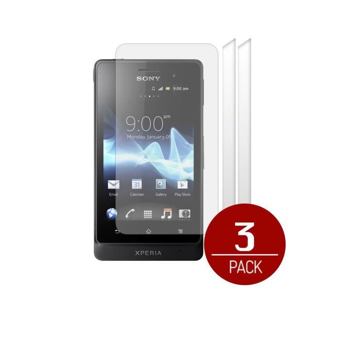 Zooky® x3 Films de protection d'écran pour Sony Xperia Go / ST27I ...