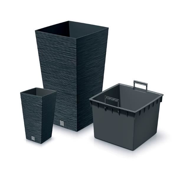 Pot de fleurs Prosperplast FURU SQUARE DFSH350-S433 345x345x660mm ...