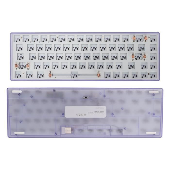 Kit de clavier mécanique - PWSHYMI - Violet - Sans fil - Switch Hot ...