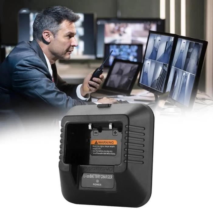 CH-5 Walperforated Talkie Charger Base Cocok untuk Baofeng UV5R DM-5R BF-F8HP BF-F8 + UV-5RA 5RE ...
