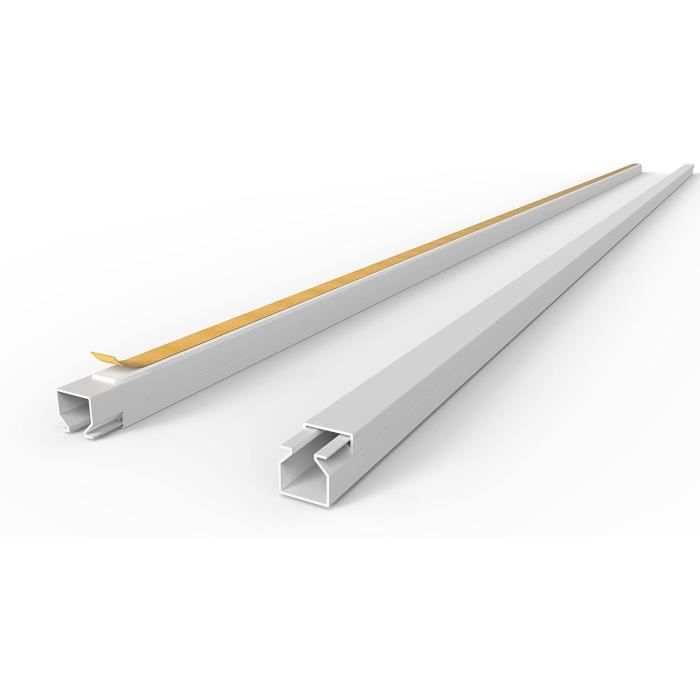 Scos Smartcosat Scoskk1 Goulotte de Cable Autocollante en Pvc Blanc 2 M ...