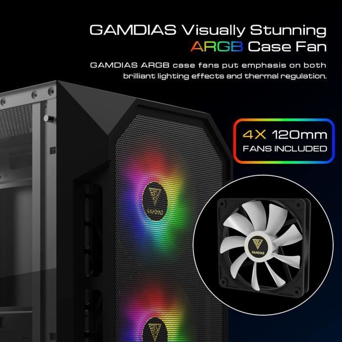 Pc Gamer Boitier, Boîtiers Gaming Atx Moyen Tour Vide, Airflow Mesh ...