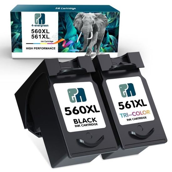 OK-INK 560XL 561XL 2 Cartouche d'encre pour Canon PG-560XL CL-561XL ...