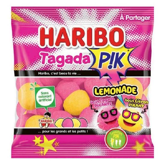Tagada Pink lemonade HARIBO, 4 sachets 100gr= 400gr - Cdiscount Au ...