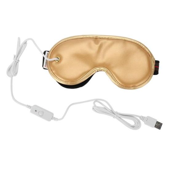 Qiilu masque pour les yeux chauffant USB Thérapie magnétique et ...