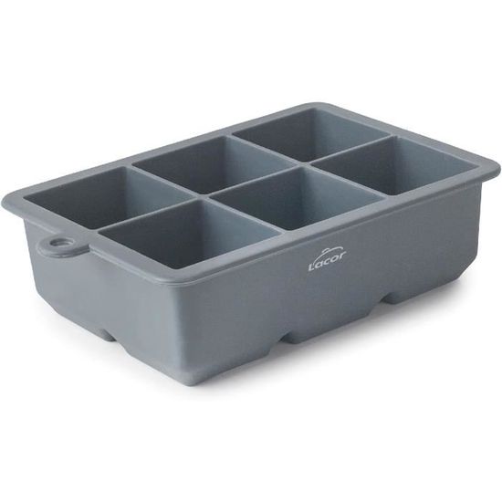 63339 - Seau À Glace, Silicone Ice Xl, 6 Grands Glaçons Carrés ...