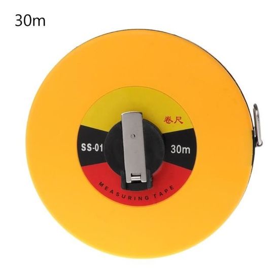 Mètre à ruban,30M--Règle à disque Flexible à main, ruban à mesurer en ...