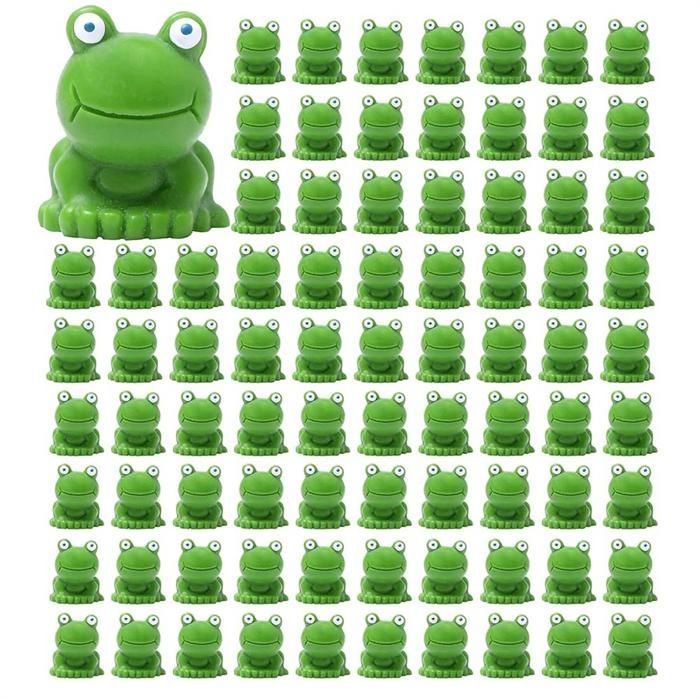 Lot de 100 Mini Grenouilles, DéCoration de Jardin Mini Grenouille ...