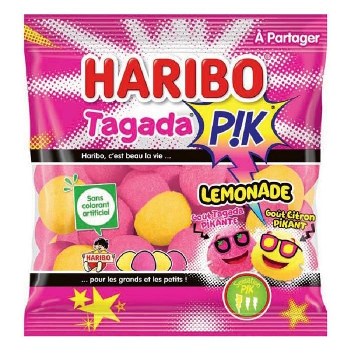 Tagada Pink lemonade HARIBO, 4 sachets 100gr= 400gr - Cdiscount Au ...