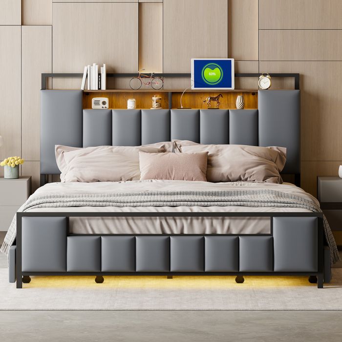 Structure de lit Haute qualité nouveau lit rembourré Design 160 * 200cm ...