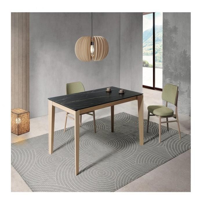 Table repas extensible GEO 10 couverts 10/240x90cm pieds chêne plateau ...